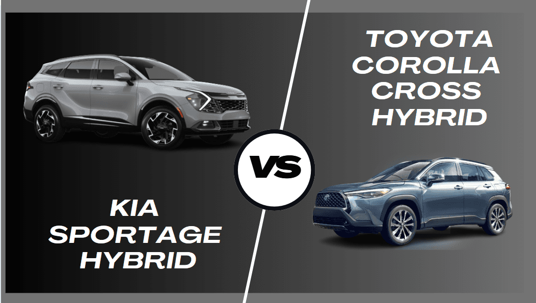 Kia Sportage Hybrid vs. Toyota Corolla Cross Hybrid (small SUV ...