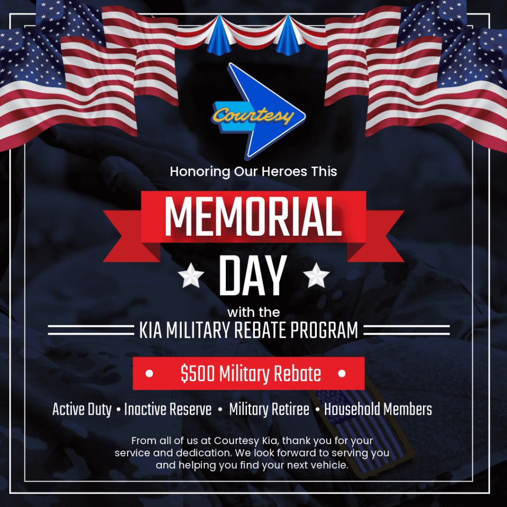 Honoring Our Heroes this Memorial Day with the Kia Military Rebate ...