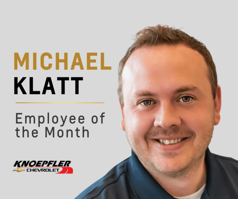 Michael Klatt Named Employee of the Month, March 2023
