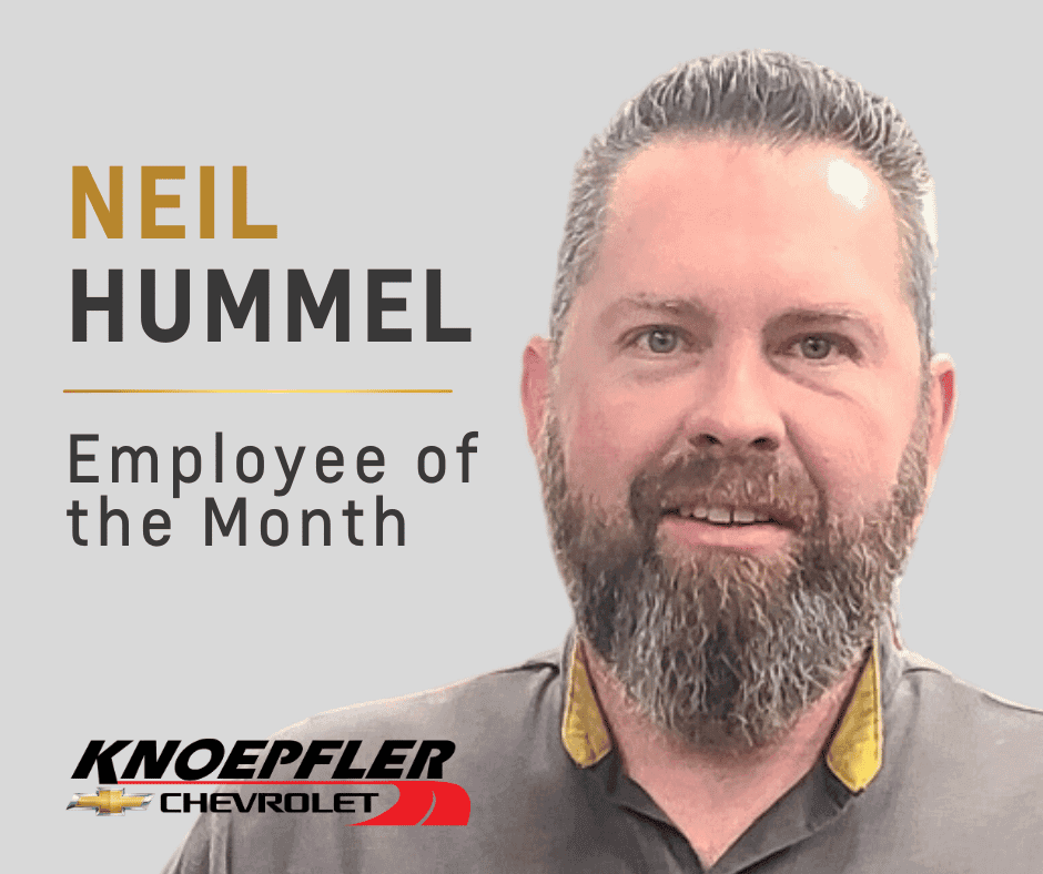 Hummel Named Employee of The Month | Knoepfler Chevrolet